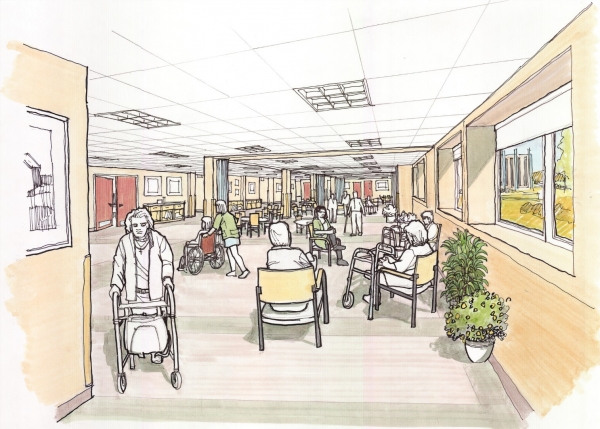 Senior Adult Services Interior Renovations - Architecture - Interior ...